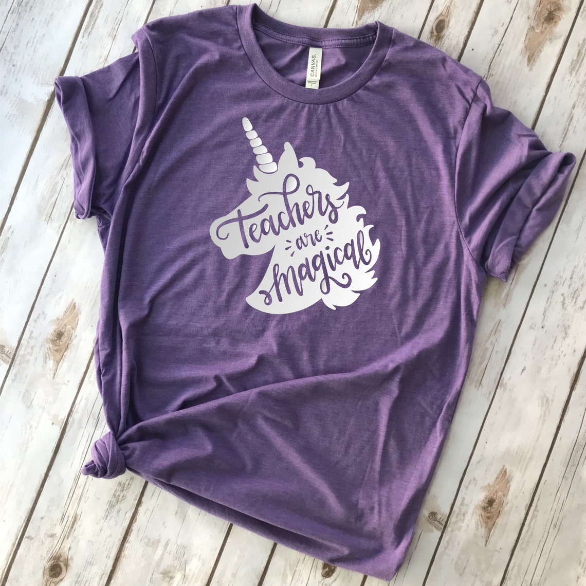 Teachers Are Magical Unicorn Tee Teacher Tee Teacher | Etsy