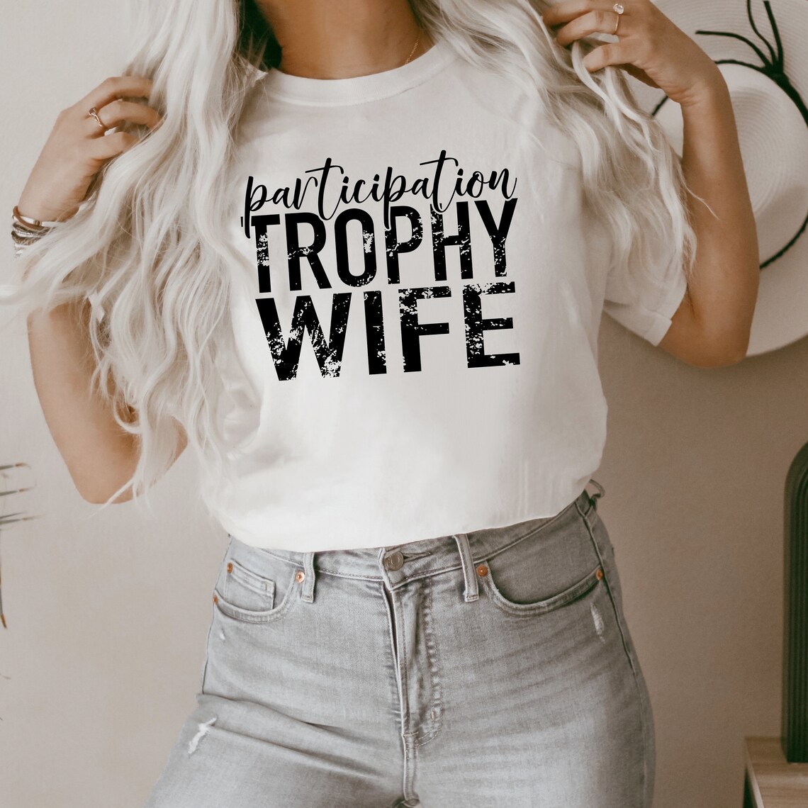 Participation Trophy Wife Wifey Wife Life Funny Tees | Etsy