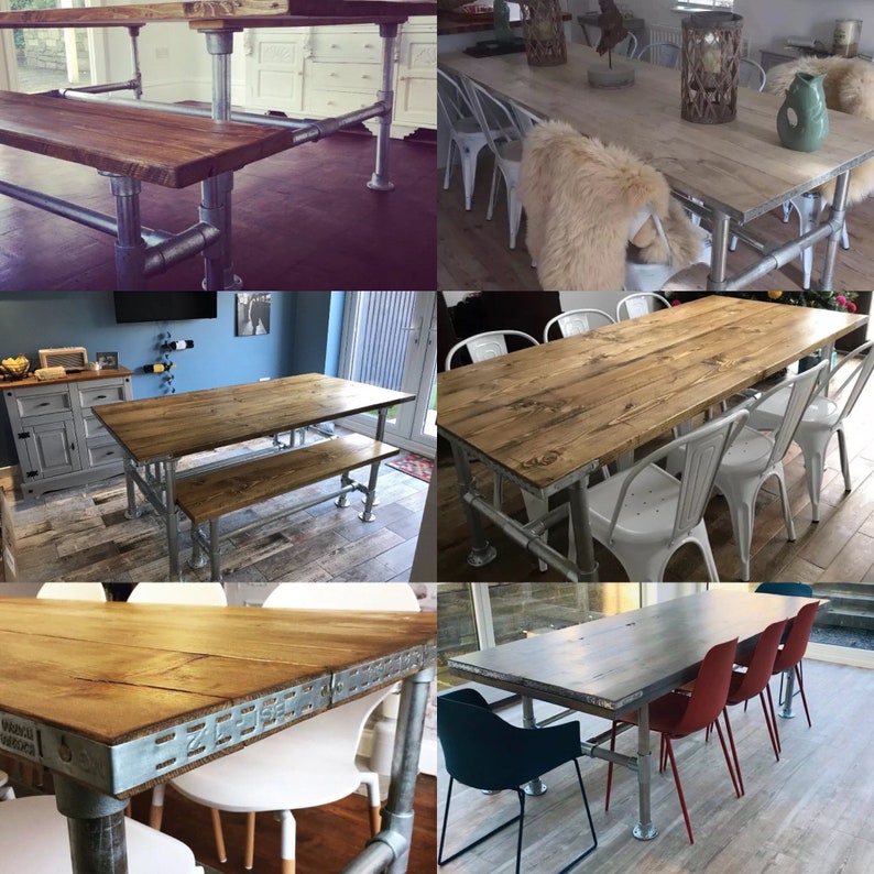 Scaffold Dining Table Industrial Style - Etsy