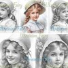 Coloring Page Beautiful Vintage Girl / Printable Adult Women Coloring ...