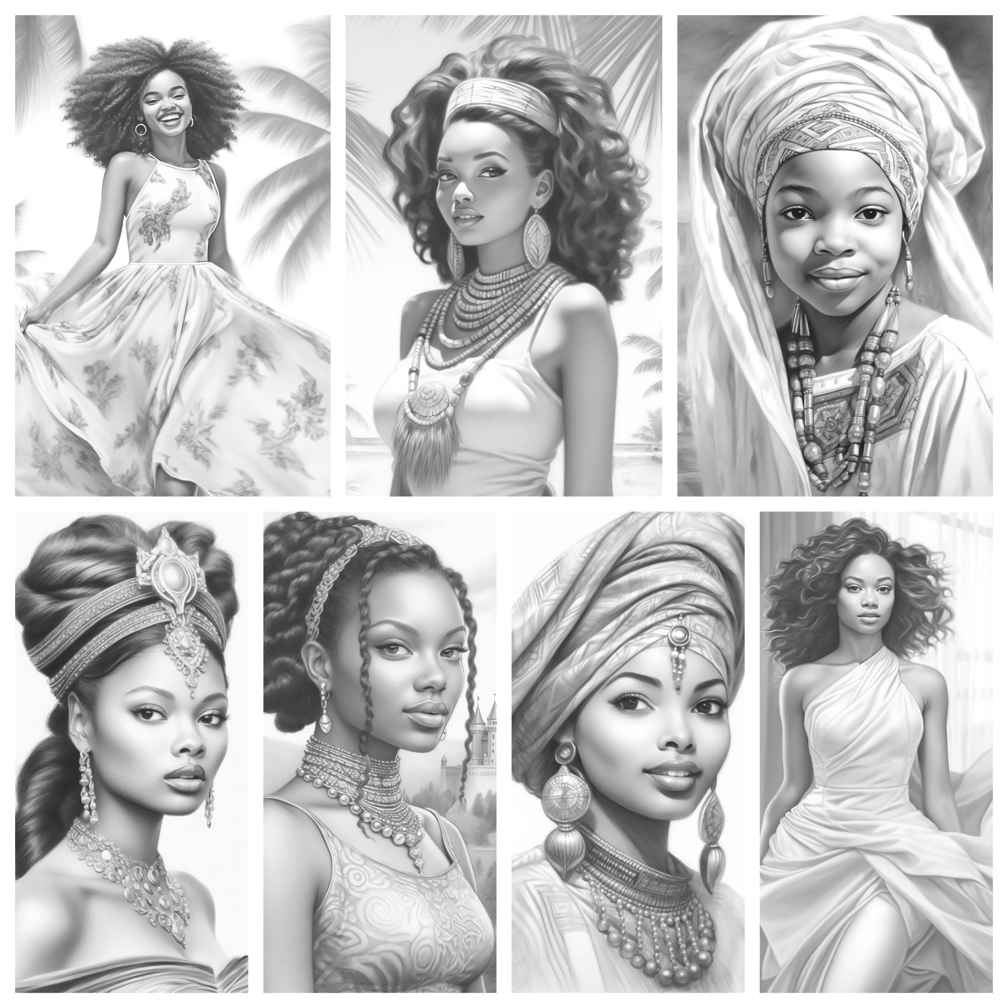 Coloring Book for Adult Women 105 Pages of Black and Brown - Etsy