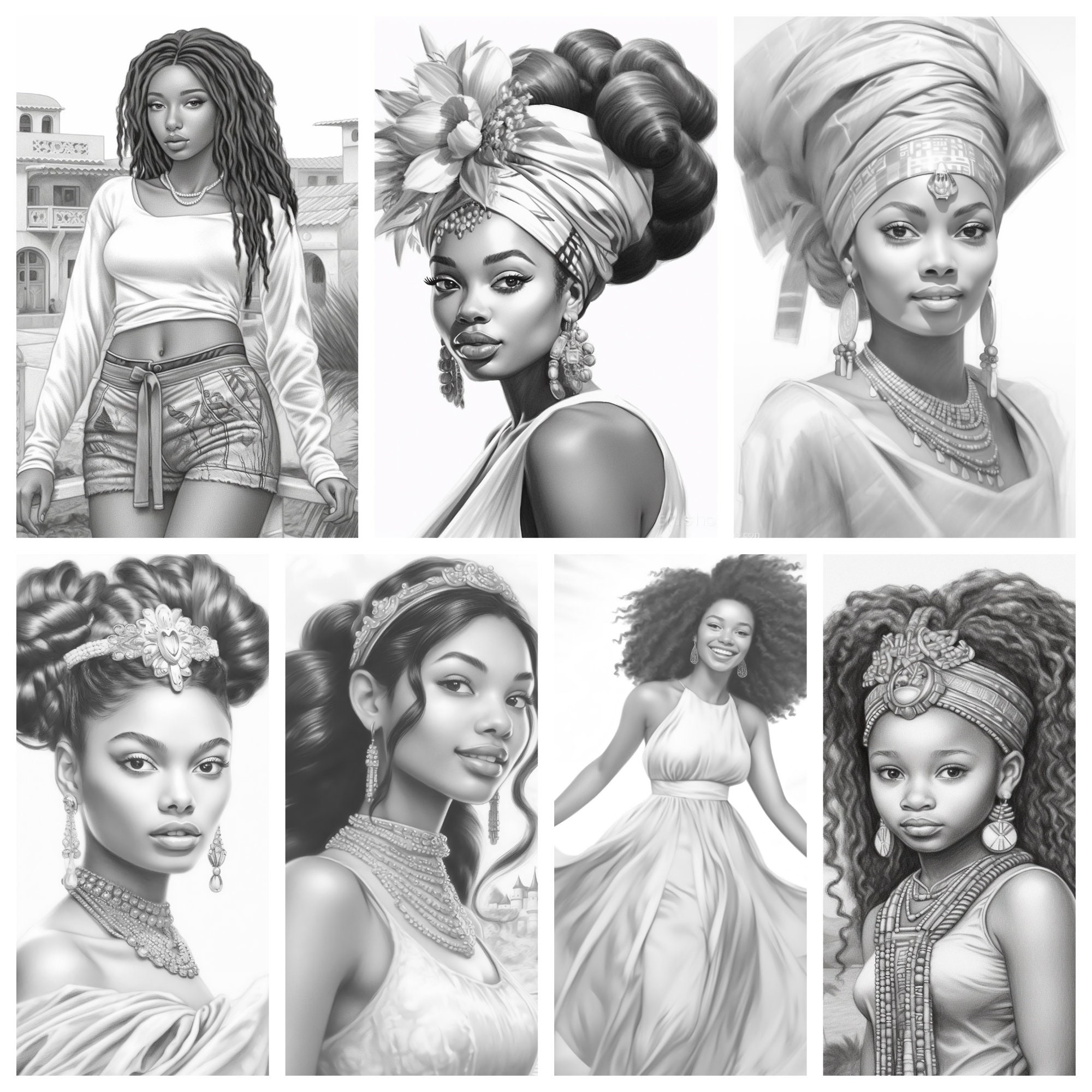 Coloring Book for Adult Women 105 Pages of Black and Brown - Etsy