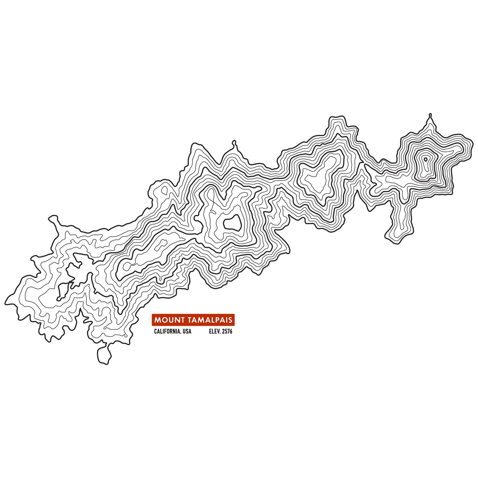 Mount Tamalpais Print | Mountain Art | Mountain Decor | Mountain Print ...
