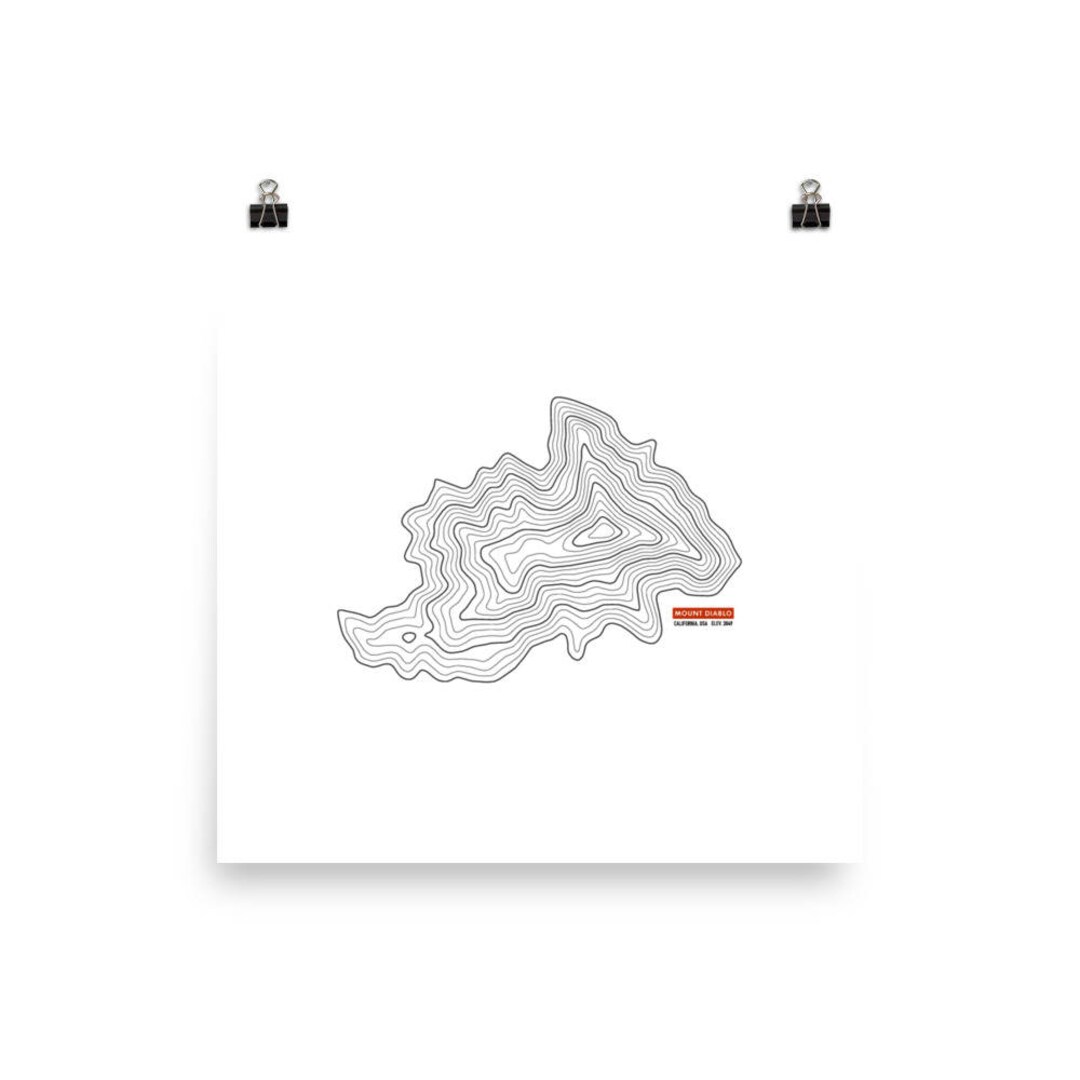 Mount Diablo Print | Mountain Art | Mountain Decor | Mountain Print ...