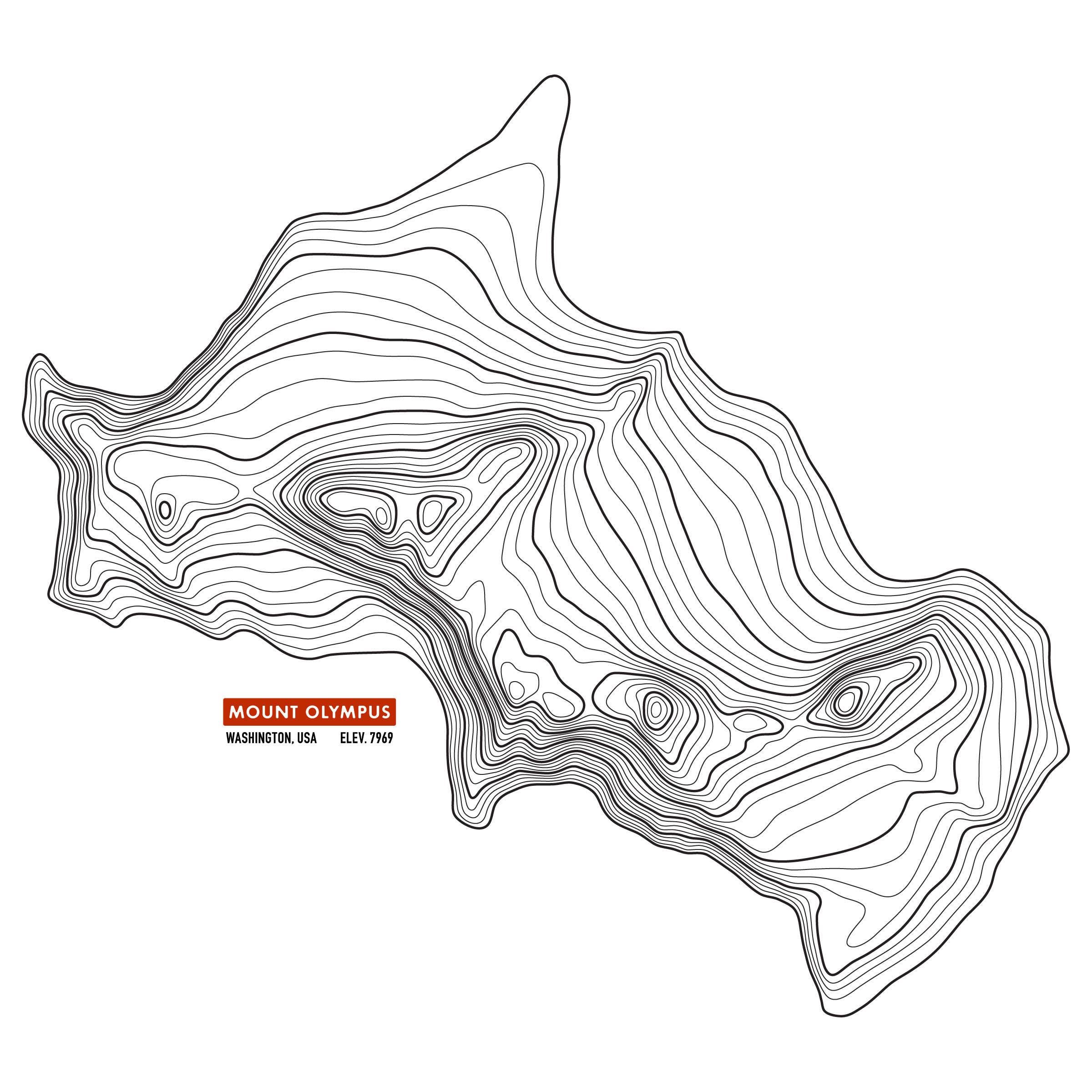 Mount Olympus Print | Mountain Art | Mountain Decor | Mountain Print ...