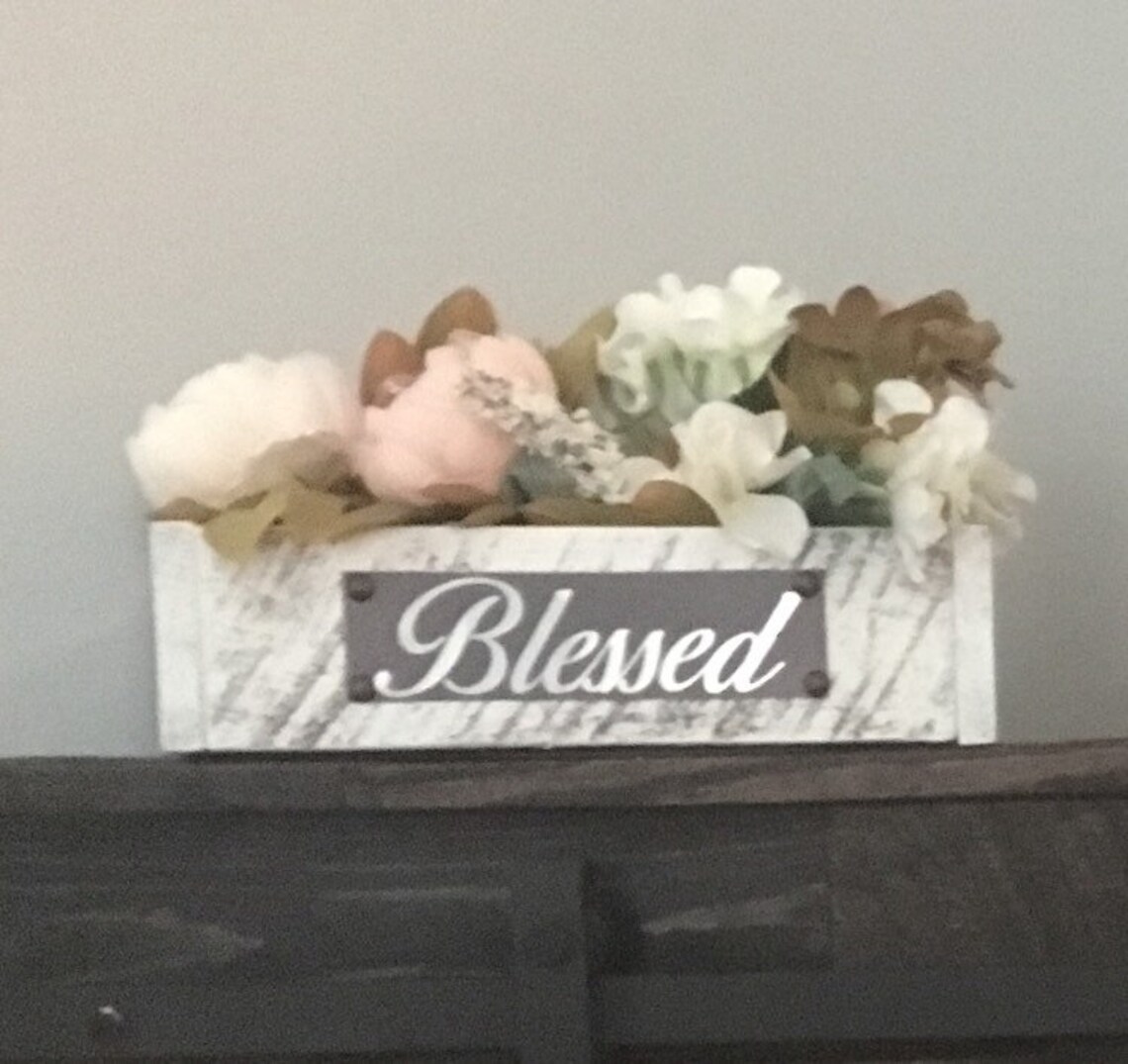 Personalized Rustic Box Farmhouse Decorative Wooden | Etsy