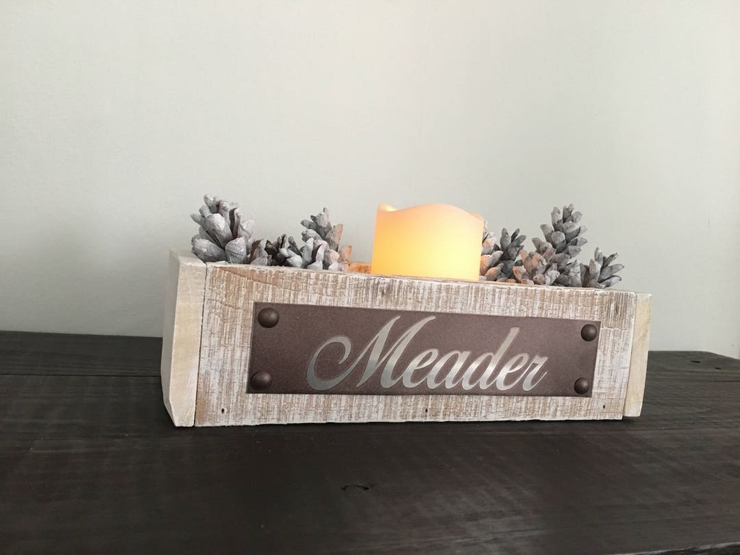 Personalized White Wash Rustic Box Farmhouse Decorative Wooden Box ...