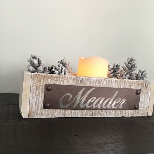White Distressed Box - Etsy