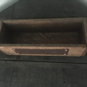 Personalized Brown Rustic Box Farmhouse Decorative Wooden Box ...