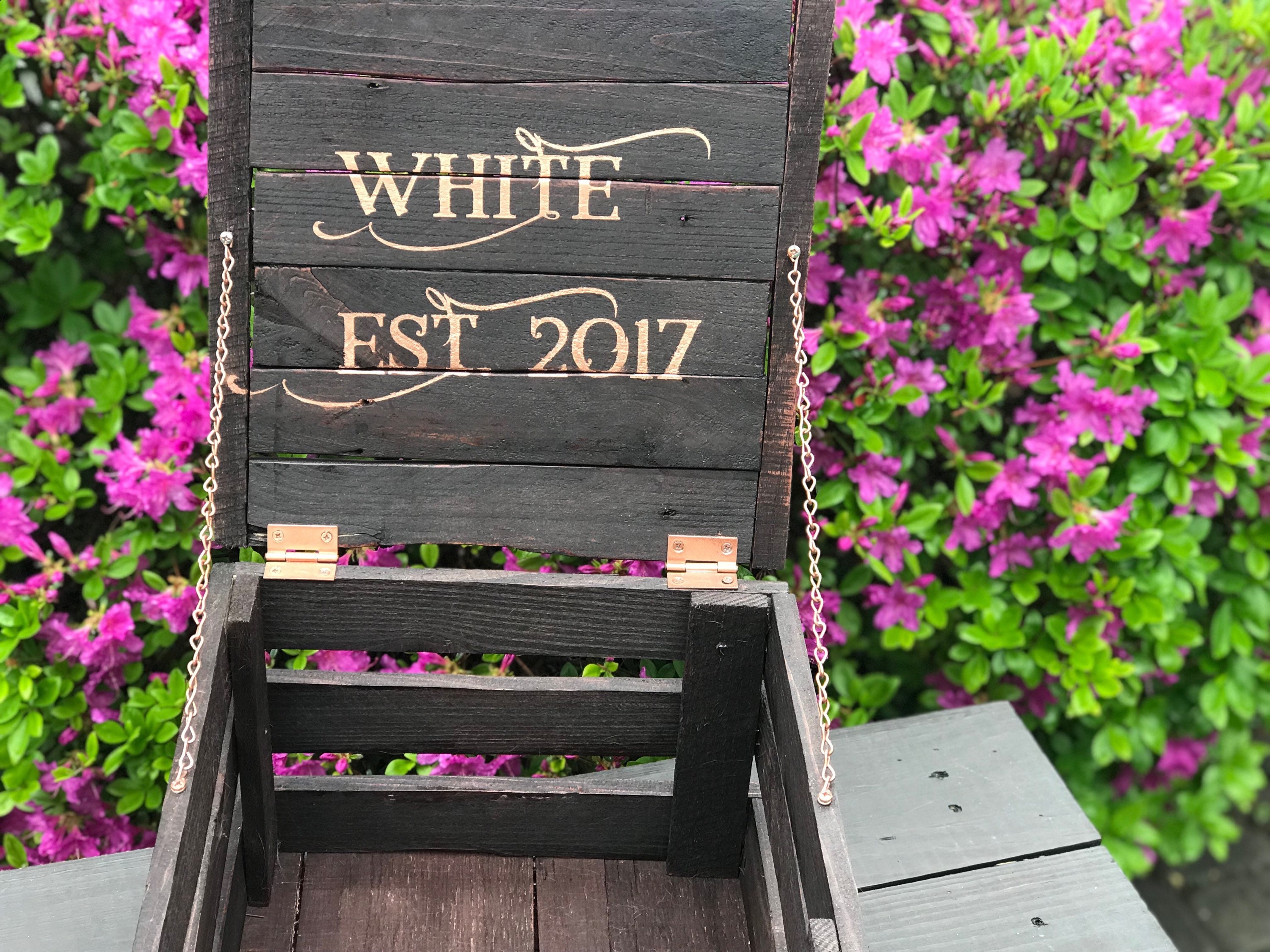 Personalized Wedding Card Box Wedding Money Box Wooden | Etsy