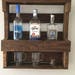 Liquor Wall Rack W/ Personalization Possible Wooden Beer Rack Rustic ...