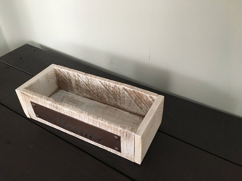 Personalized White Wash Rustic Box Farmhouse Decorative - Etsy