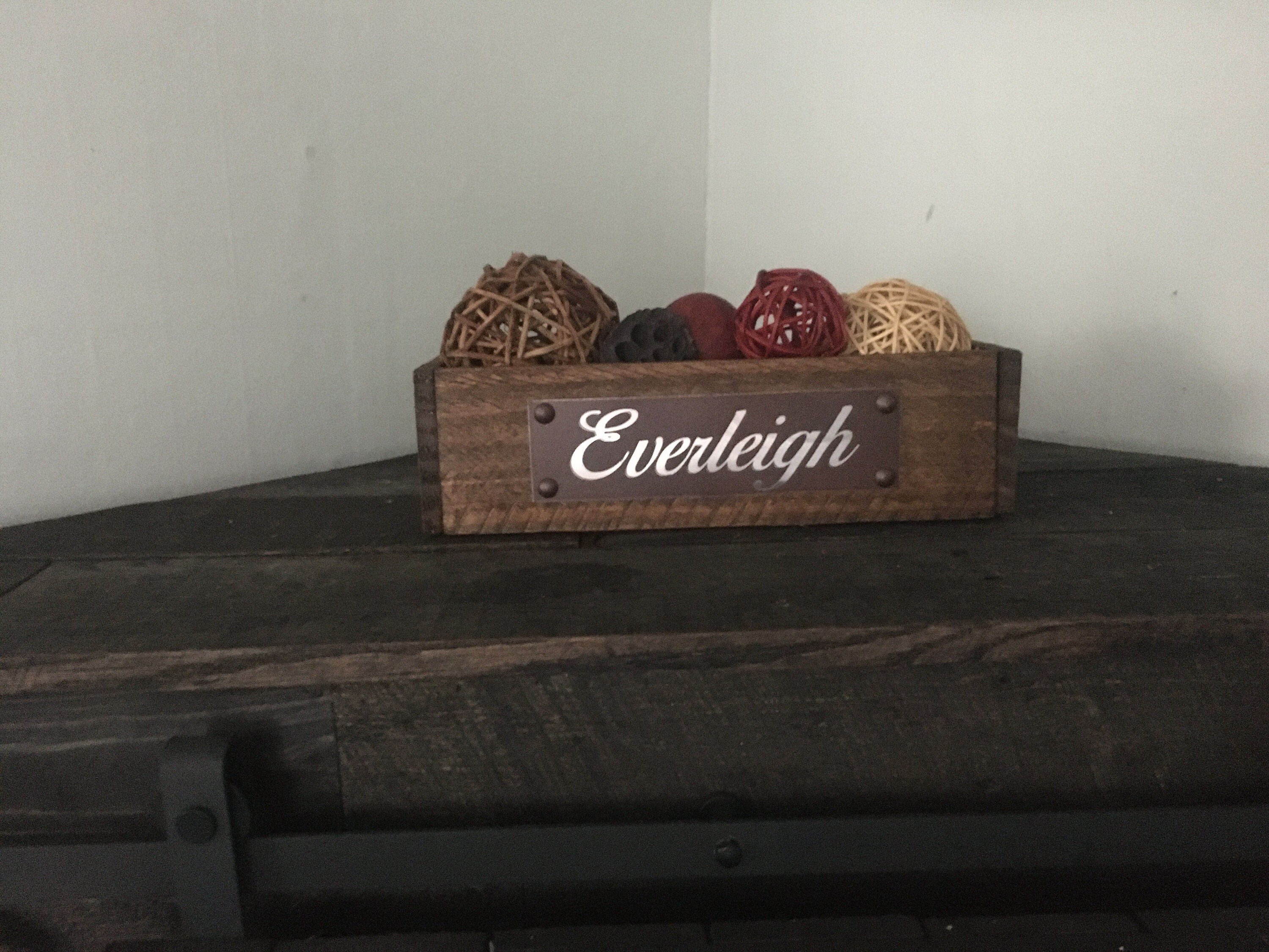 Personalized Brown Rustic Box Farmhouse Decorative Wooden - Etsy