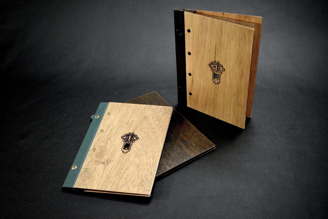 Slim Folding Menu Board, Custom Wood Menu Cover, Menu Board, Menu ...
