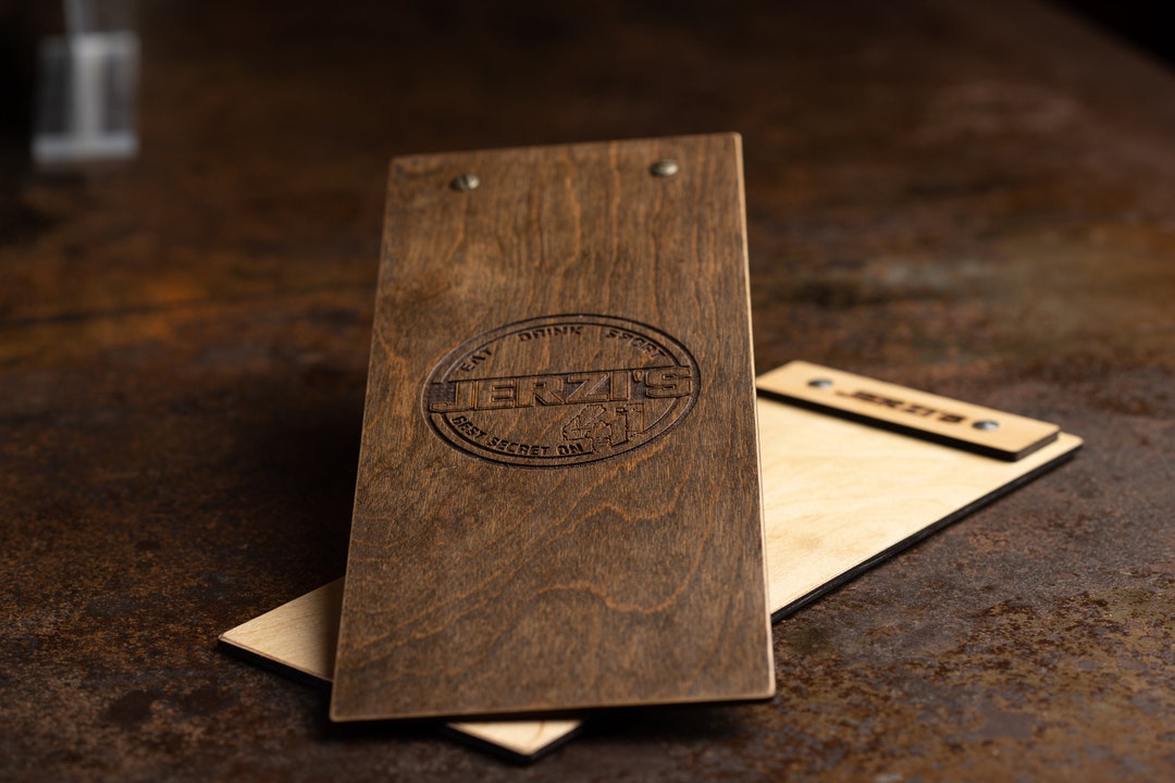 Custom Wood Menu Board Wooden Menu Cover Custom Wood Menu - Etsy
