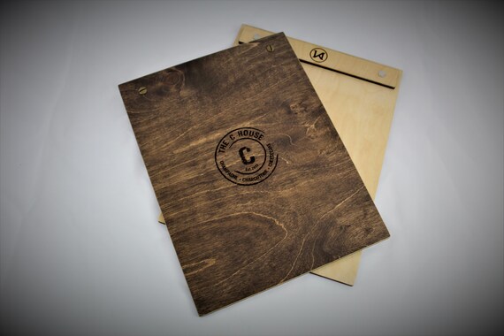 Custom Wood Menu Board Wooden Menu Cover Custom Wood Menu | Etsy