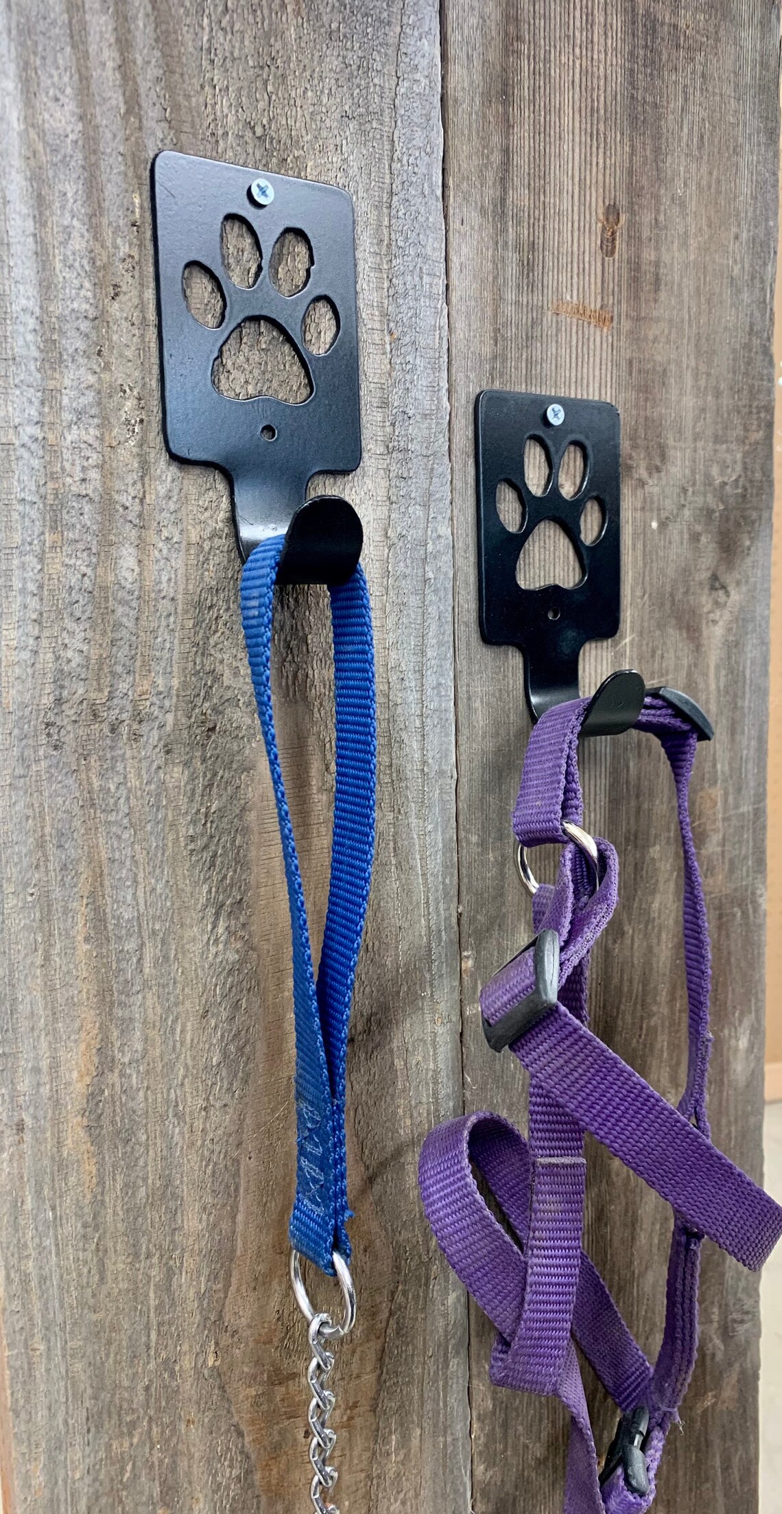 Paw Print Wall Hooks Dog Paw - Etsy