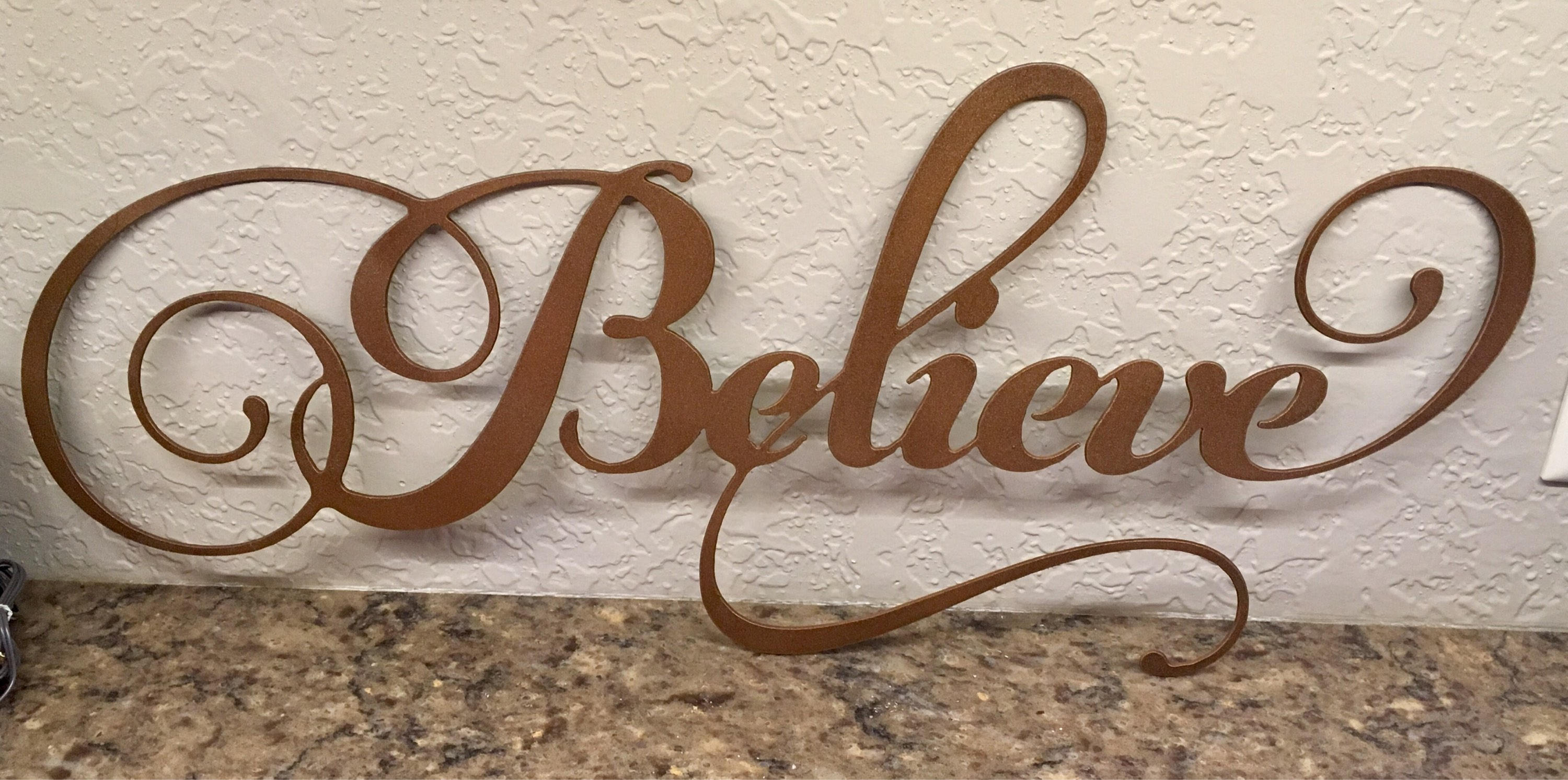 Believe Metal Sign - Etsy