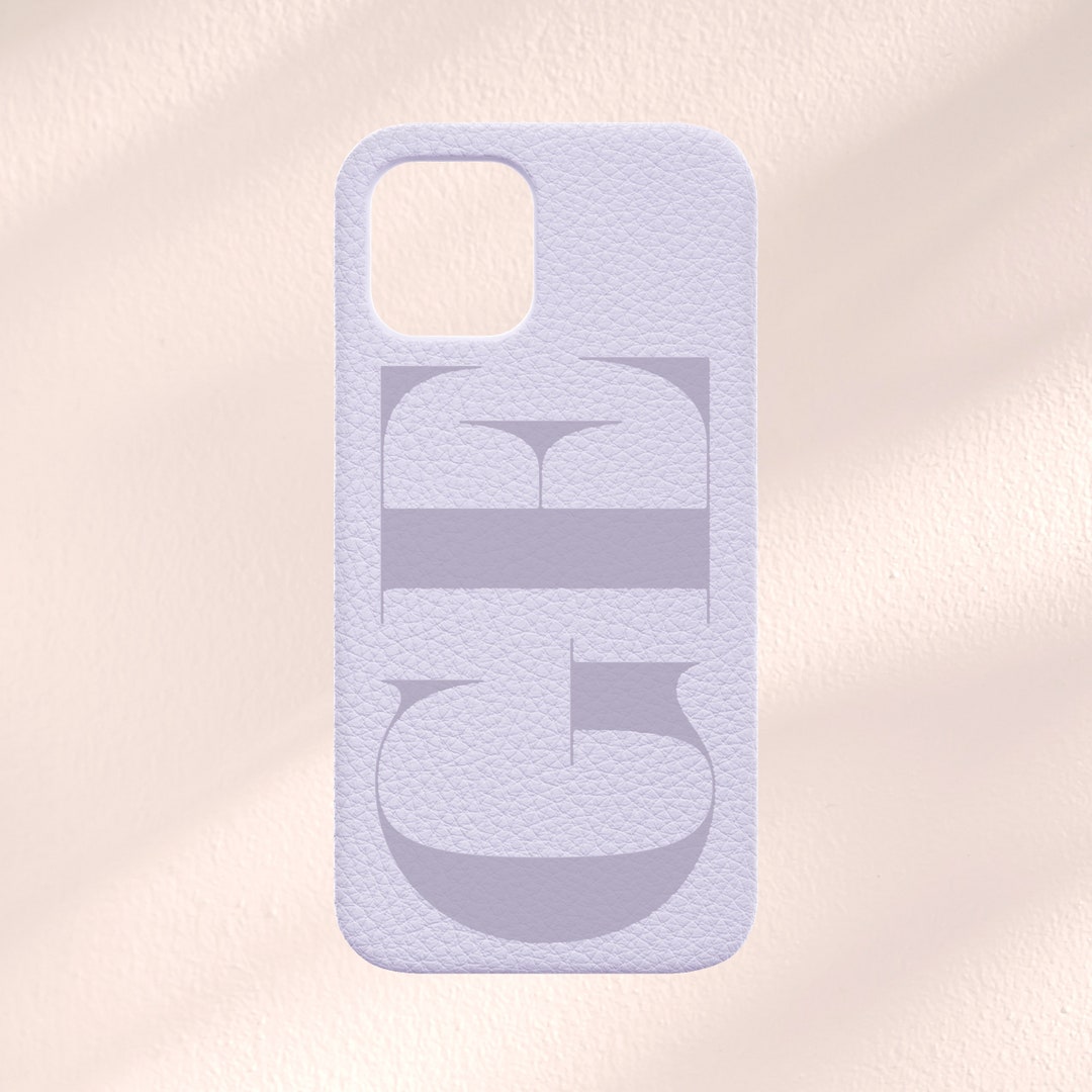 Lilac Personalised iPhone Case, Vegan Leather Purple Phone Case ...