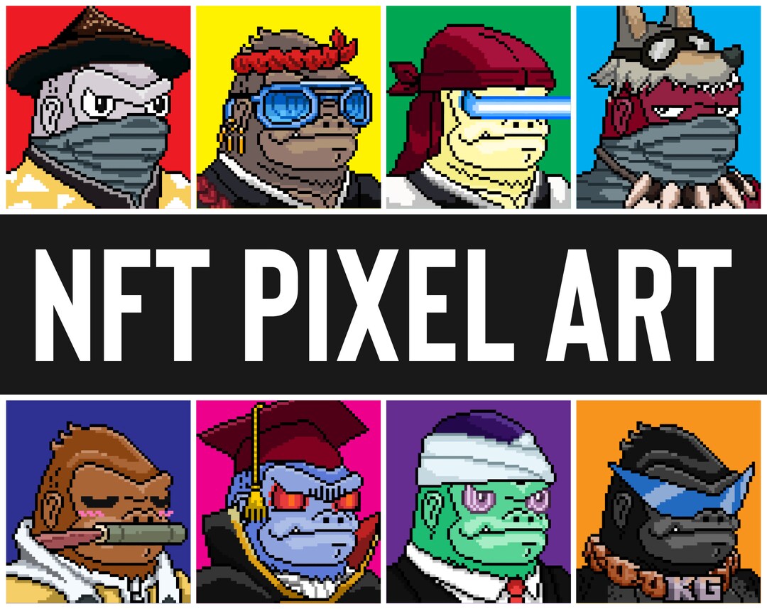 Bespoke Pixel Art for NFT Collections Customizable Pixel Characters and Digital Assets for NFT ...