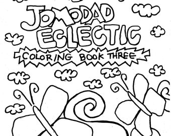 One Sided Coloring Book - Etsy