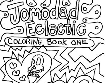 One Sided Coloring Book - Etsy