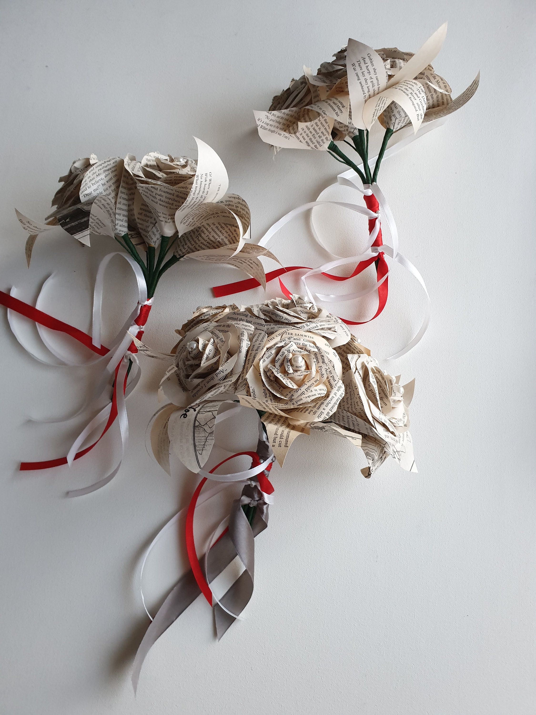 Book Paper Flowers Bouquet CUSTOM ORDER Book Page Flowers - Etsy Australia