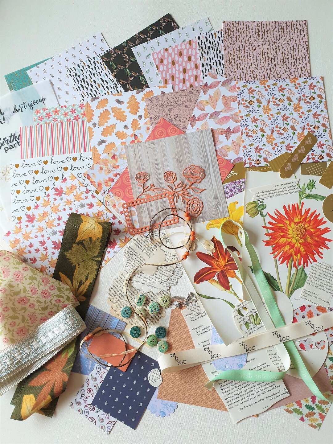 Autumn Themed Junk Journal, Fall Junk Journal Package, Autumn Selection ...