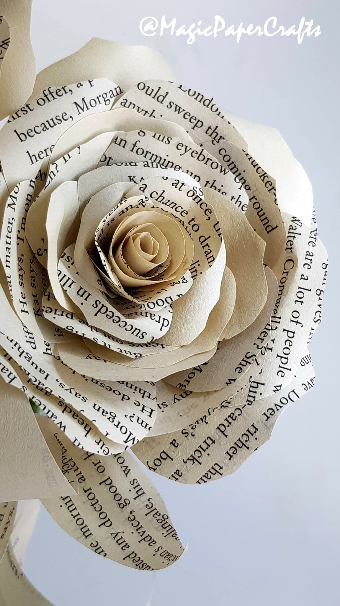 Book Paper Flowers Vintage Wedding Decor Book Lovers Flower - Etsy