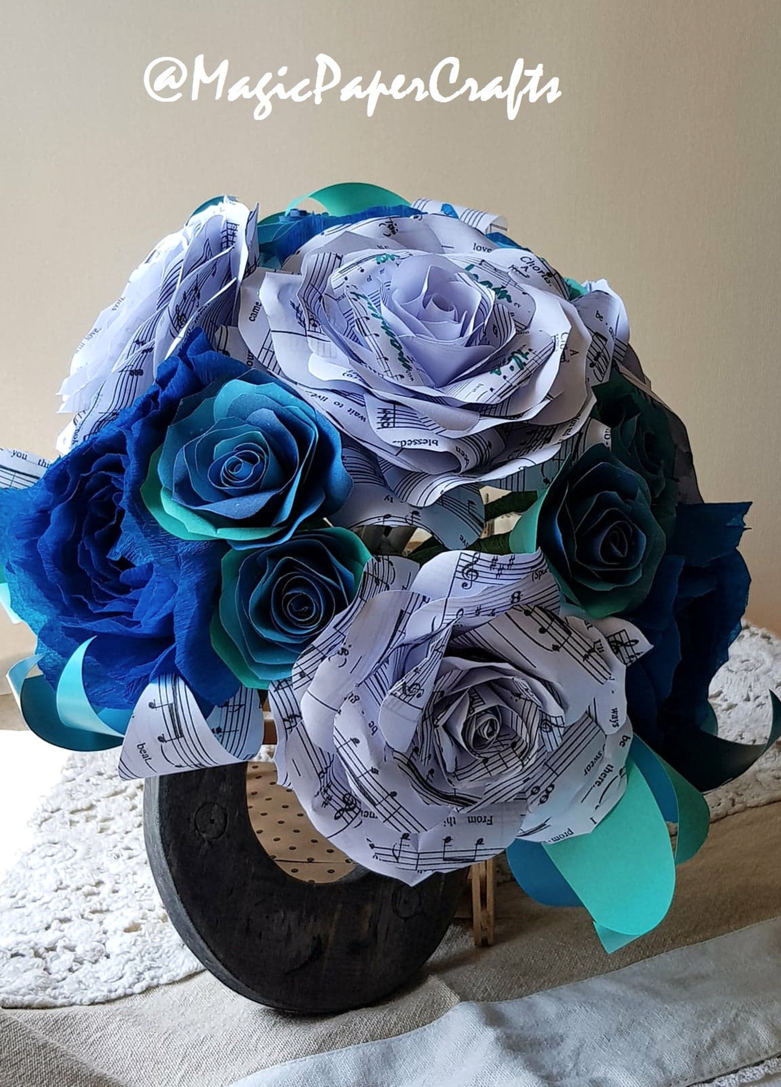 Bride Bouquet CUSTOM ORDER ONLY Bride Bouquet Musical Theme - Etsy