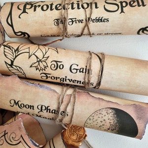 Book of Shadows Scrolls Sealed With a Tree of Life Wax Seal | Etsy