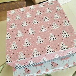 SET of THREE Christmas Gift BOXES, Christmas Gifting Boxes, Silver ...