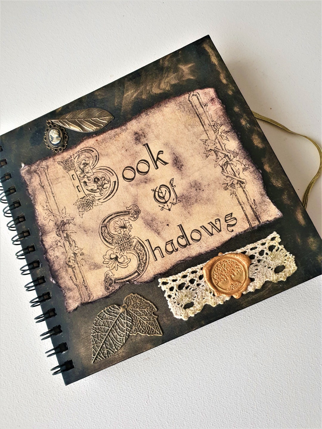 Book of Shadows Scrapbook, Wicca Journal, Decorated Scrapbook for Wicca ...
