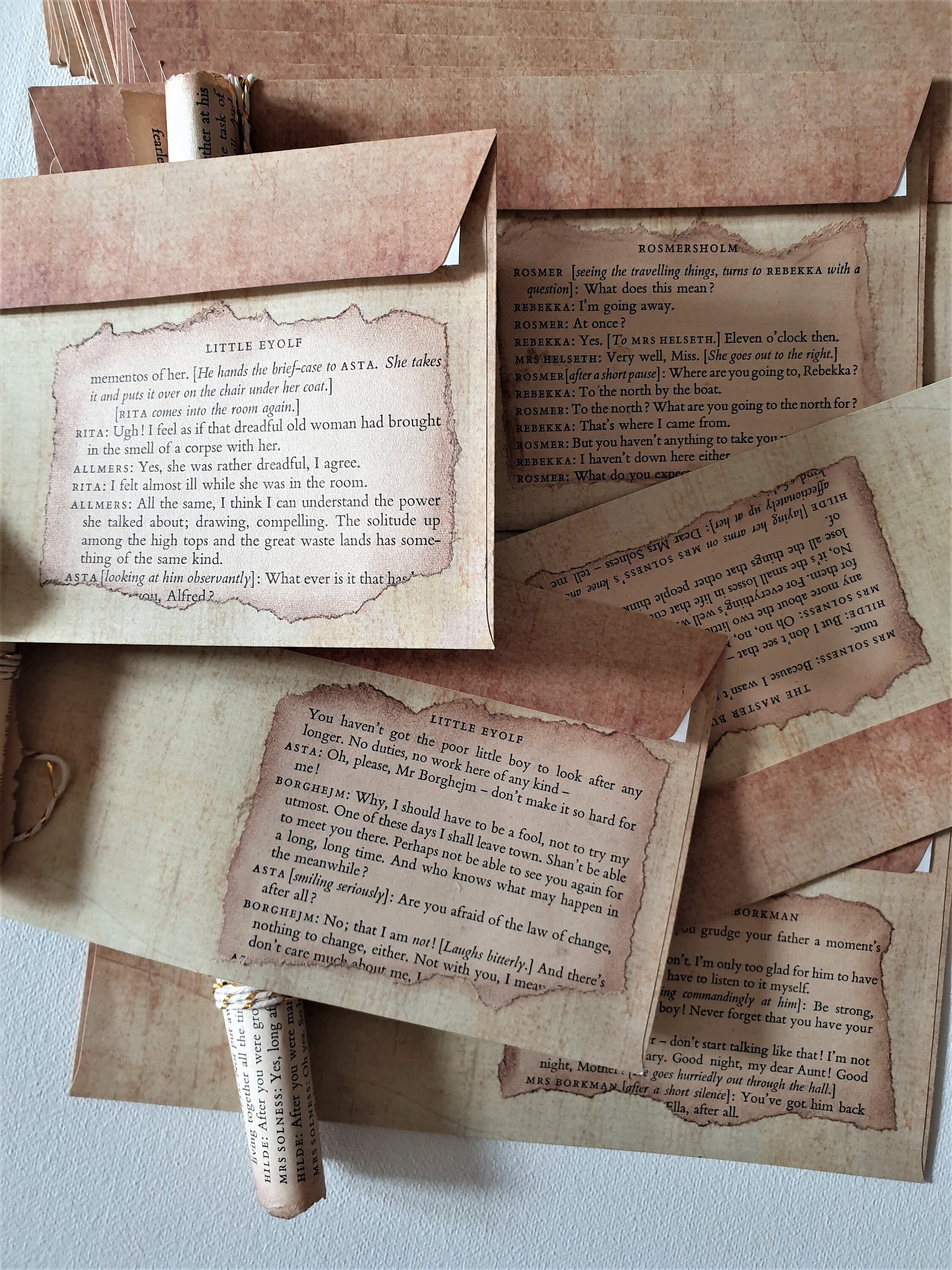 Vintage Envelopes SET OF 5 Elegant Envelopes Decorated With - Etsy