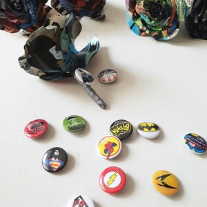 Comic Book Boutonniere, Comic Book Buttonhole Pin Symbol, Comic Book ...