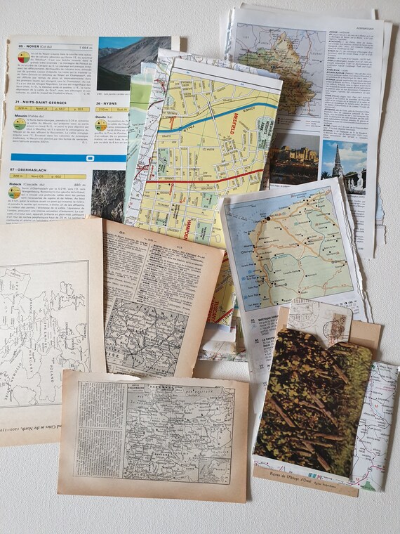 Paper, Party & Kids Junk Journal Paperie Vintage Tourist Travel Maps ...