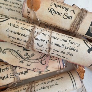 Book of Shadows Scrolls Sealed With a Tree of Life Wax Seal | Etsy