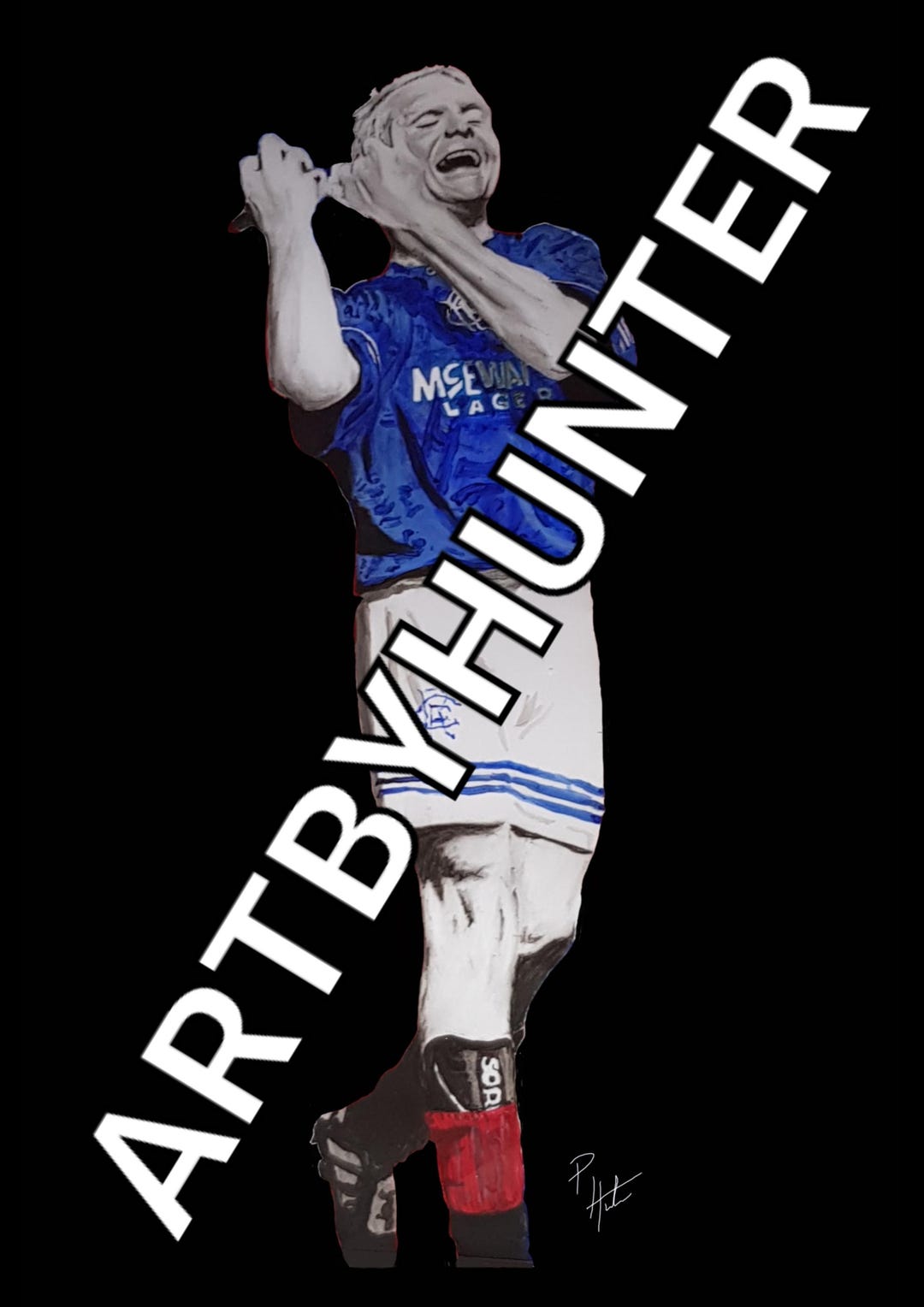 Paul (gazza) Gascoigne Prints of Original Artwork by Glasgow Based ...