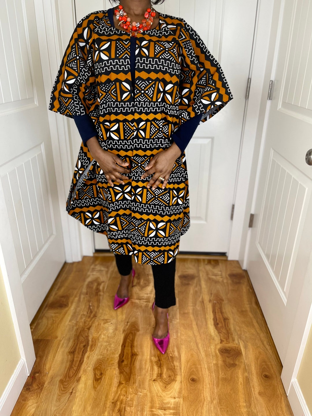 Women One Size Poncho//african Clothing/african Dress/kimono Robes ...