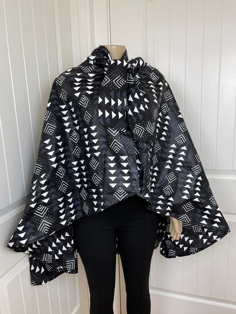 African Print Cape/ African Wax Shawl/ African Fabric Poncho/african ...
