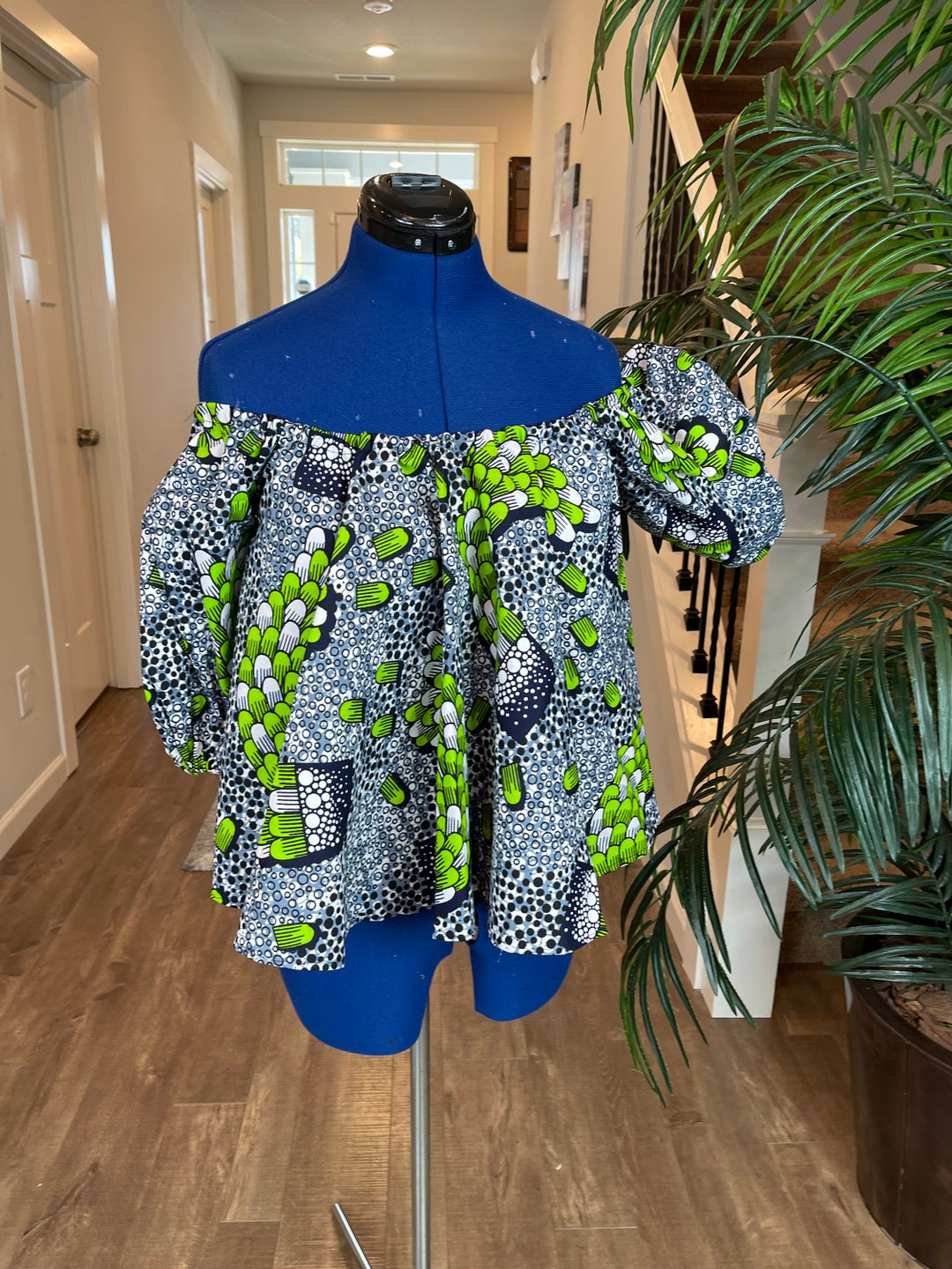 African Blouse/african Clothing/plus Size Top/ankara Blouse/flare ...
