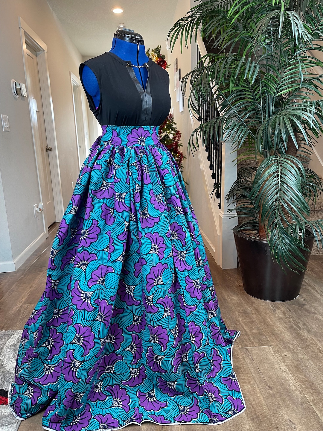 African Clothing Maxi Skirt/ African Women Clothing/ Ankara Maxi Skirt ...