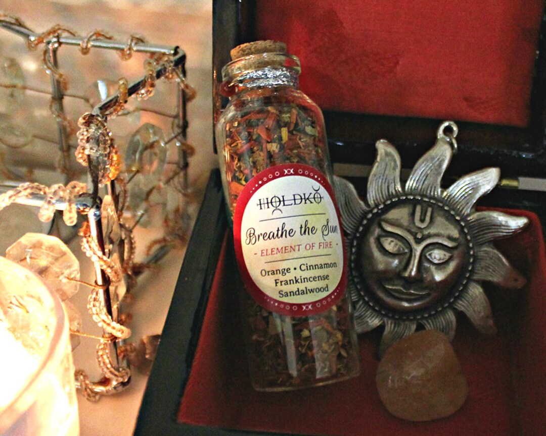 BREATHE THE SUN Fire Element Magick Bottle Incense Witch - Etsy