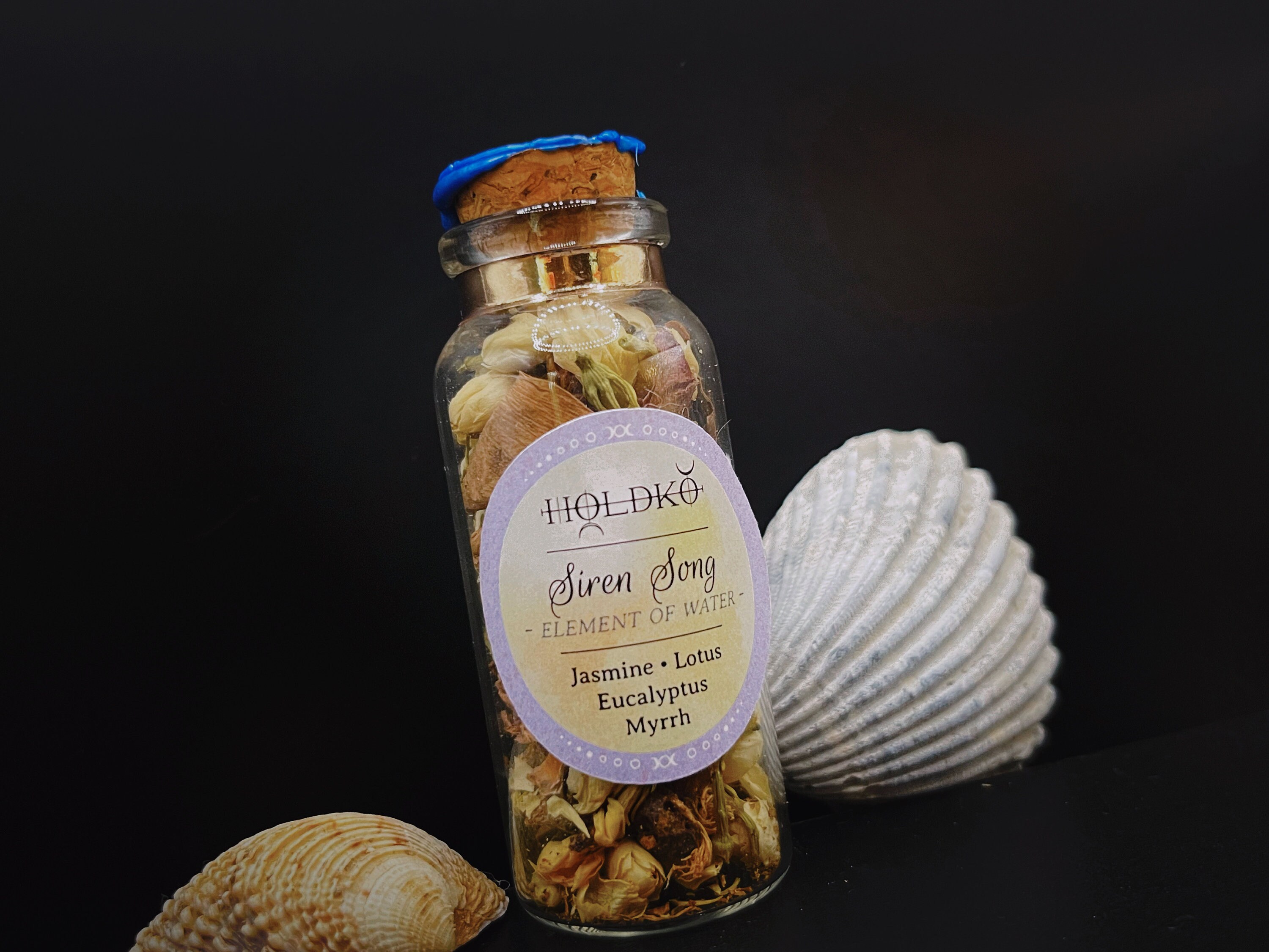 Siren Song Water Element Magick Bottle: Ritual Incense, Sea Witch Herbs ...
