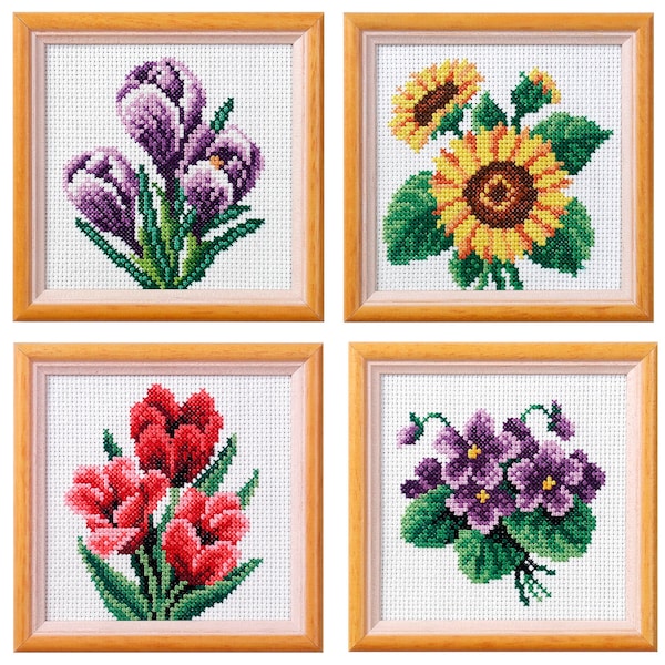 Floral Cross Stitch - Etsy UK