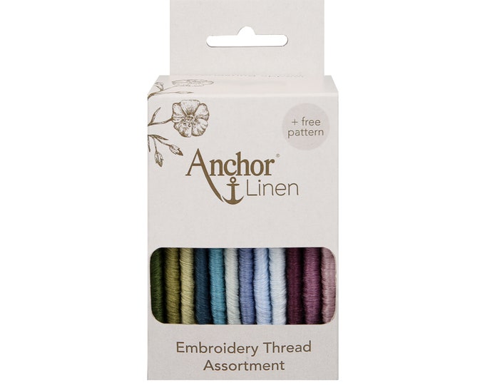 Linen Thread Assortment Box: Mountain. Anchor Linen Embroidery Floss ...