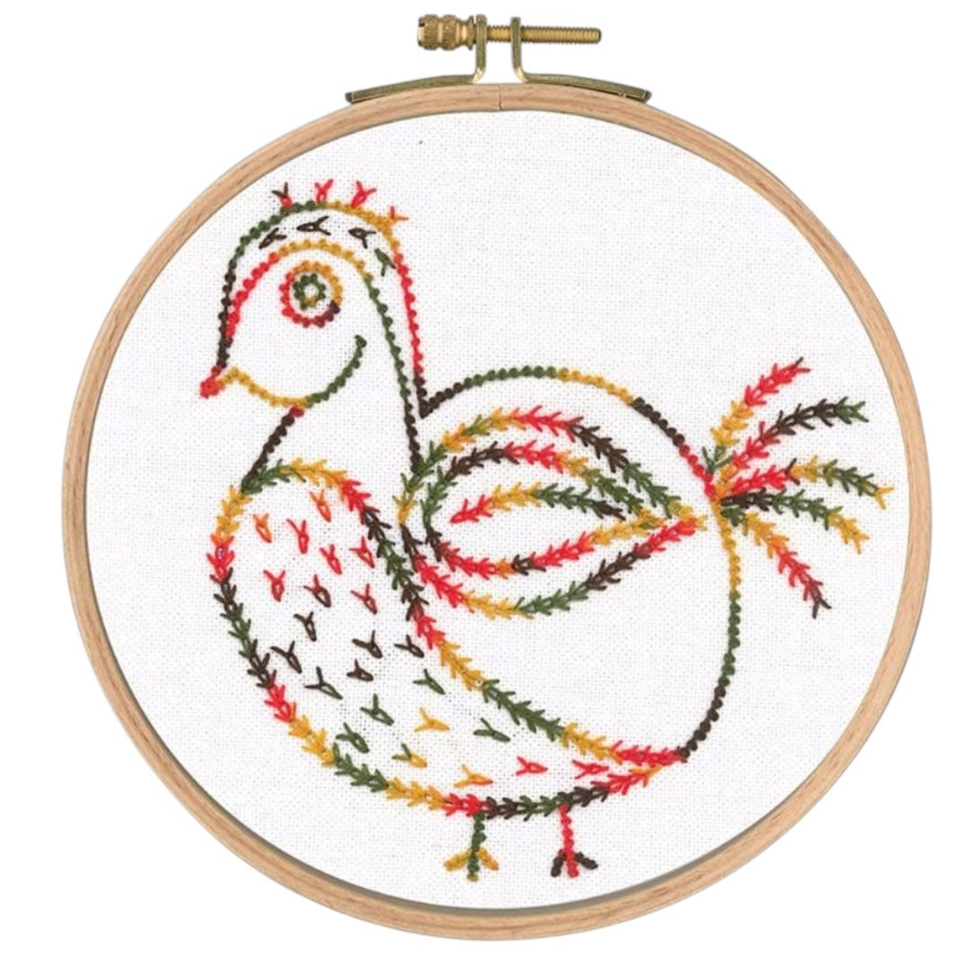 DMC Little Birds Printed Embroidery Kit: Beginner Stitching Project ...