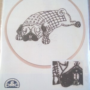 DMC Dozing Doug Embroidery Kit – Reigning Cats and Dogs, With Hoop ...