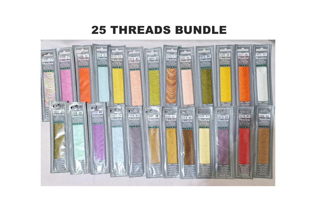 25 Madeira Mouline Hand Embroidery Threads. CLEARANCE. 25 Embroidery ...