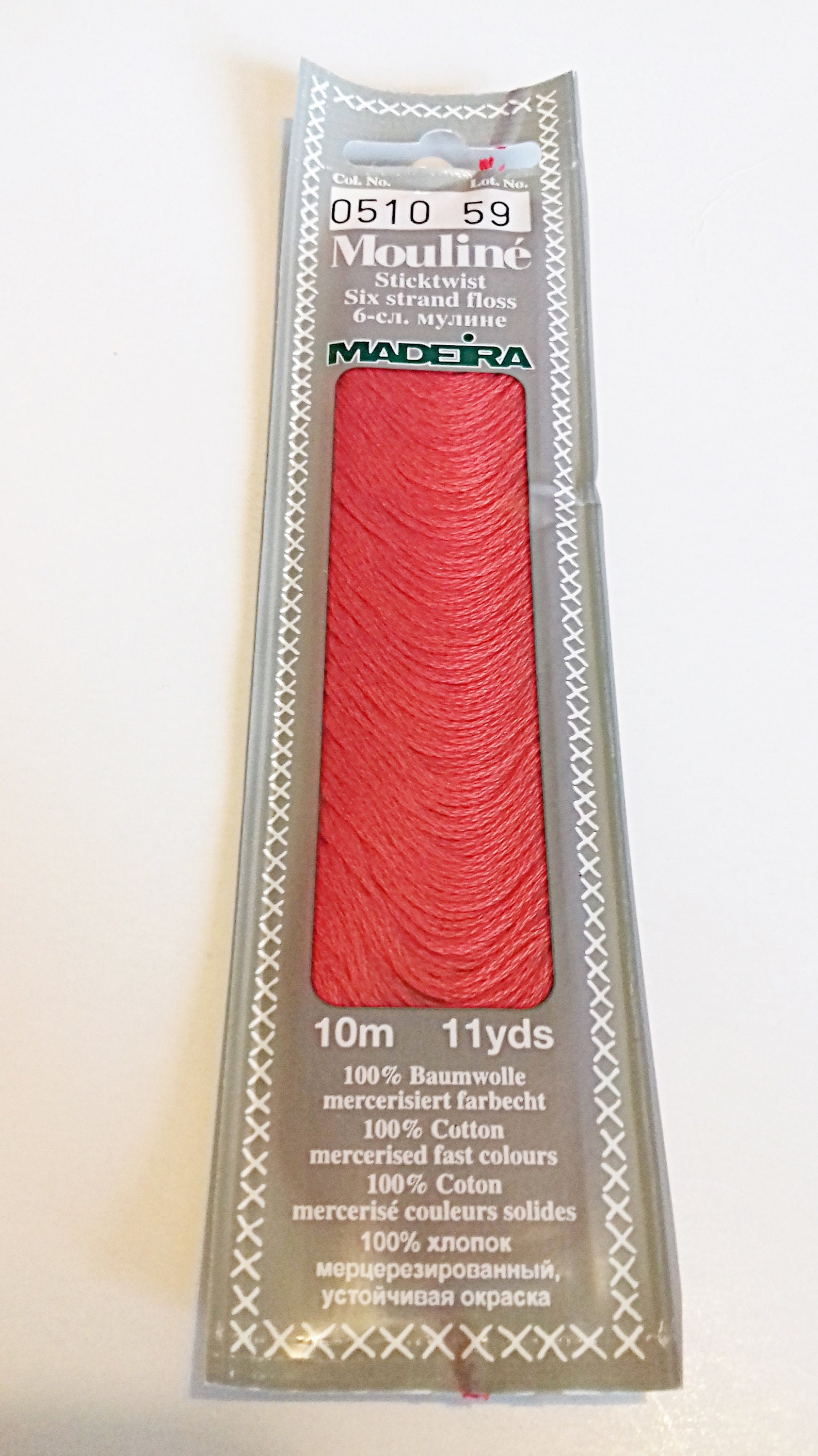 Madeira Mouline Egyptian Cotton Hand Embroidery Thread (codes 0101-0514 ...